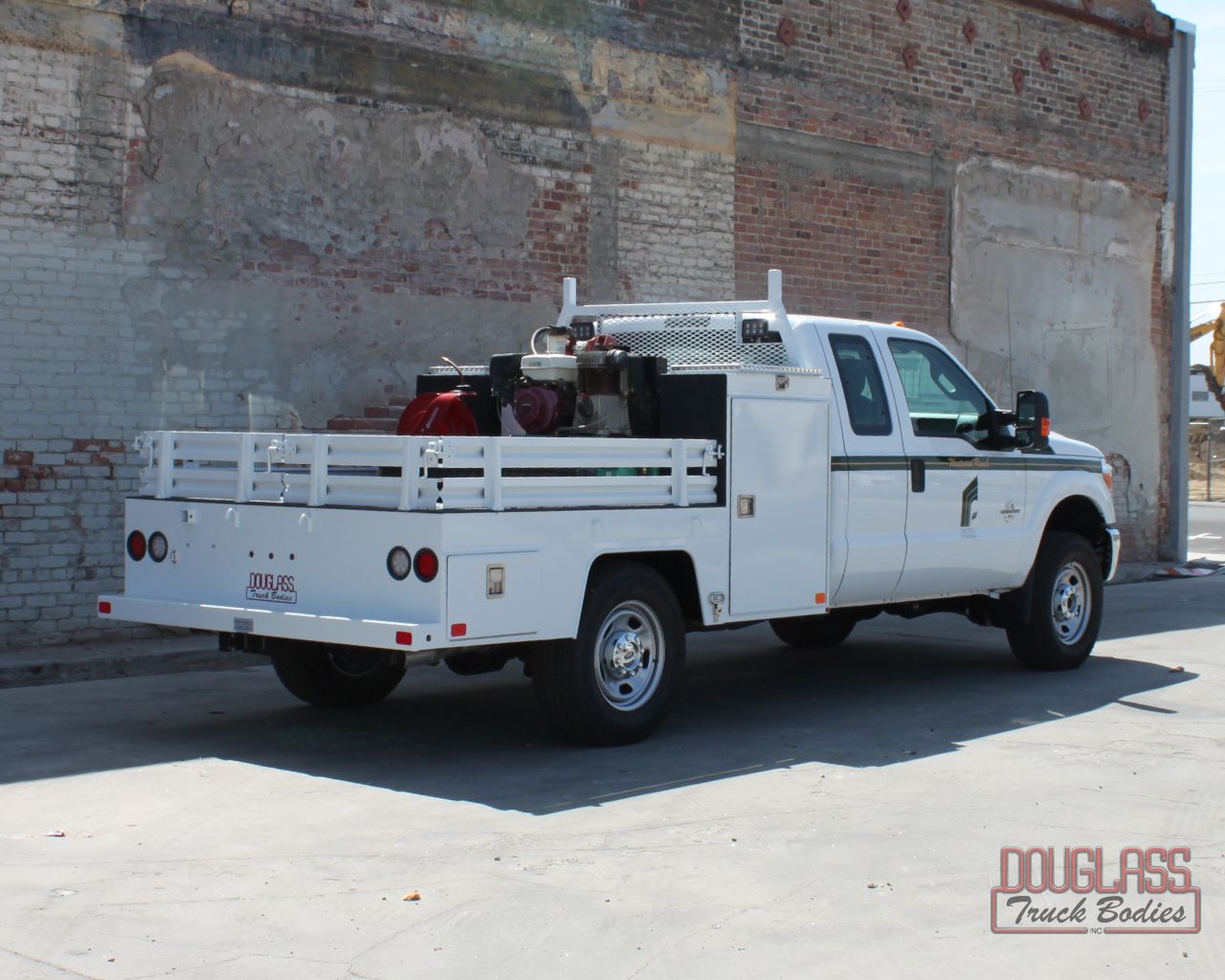 9' Douglass Diamond Plate Flatbed - Douglass Truck Bodies