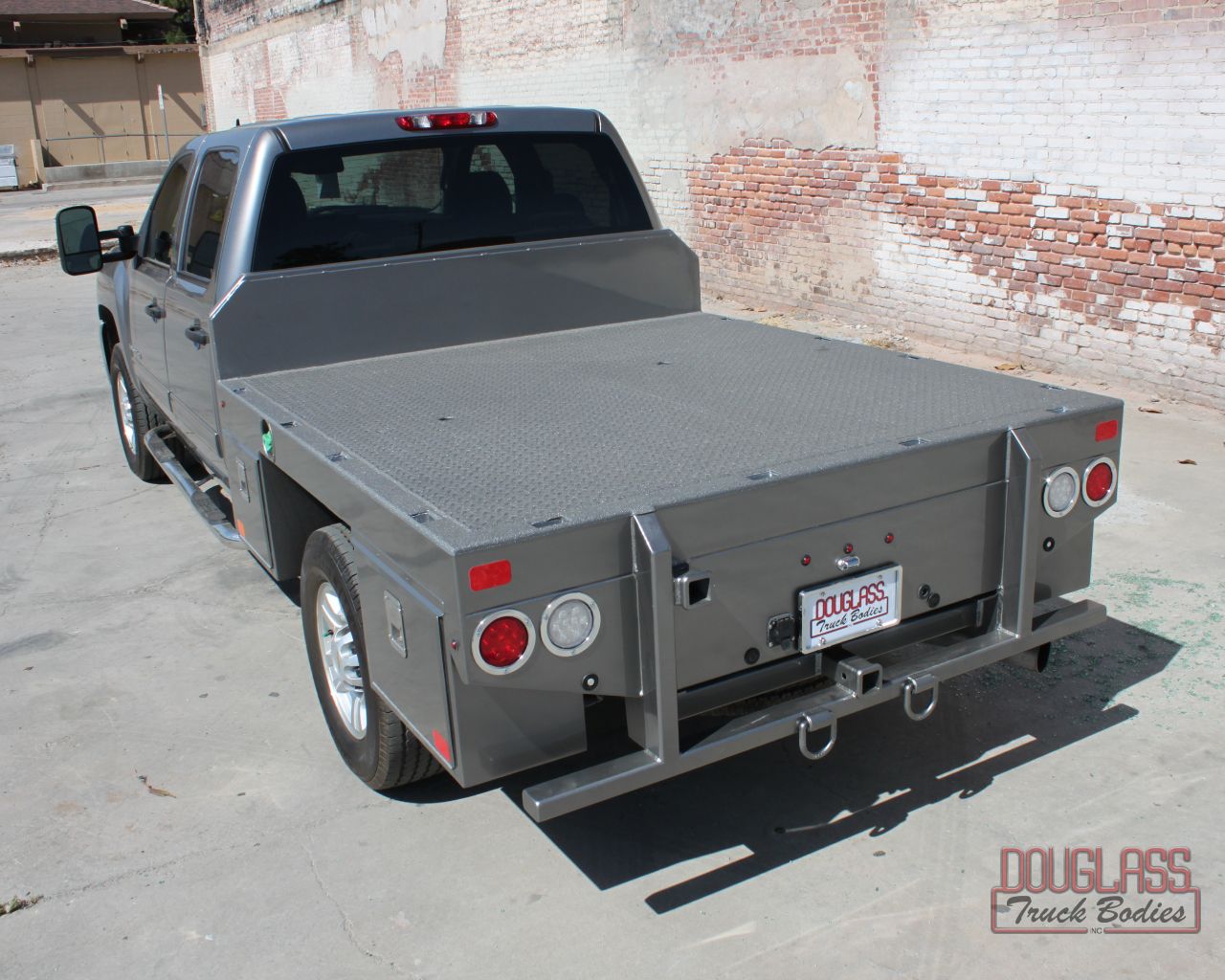 7' Douglass Diamond Plate Flatbed - Douglass Truck Bodies