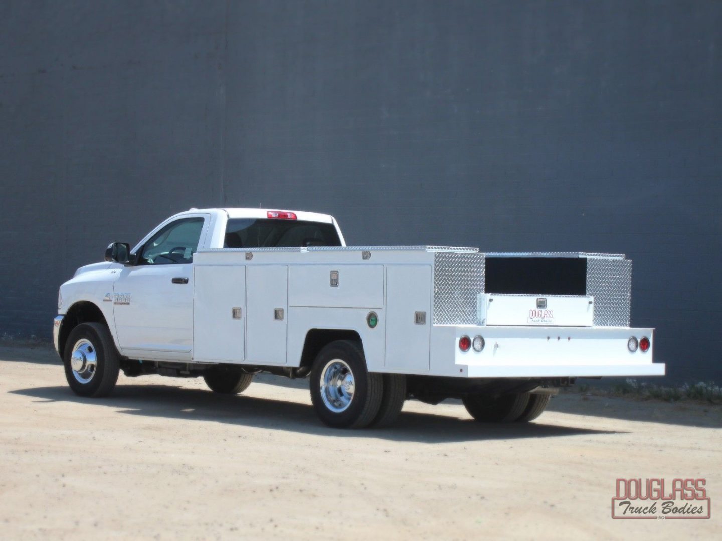 11' Douglass Service Body w/ Flip-Tops - Douglass Truck Bodies
