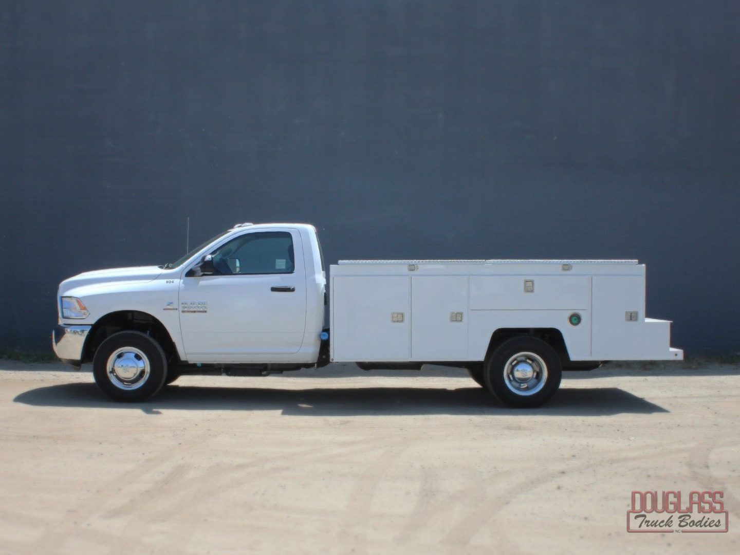11' Douglass Service Body w/ Flip-Tops - Douglass Truck Bodies