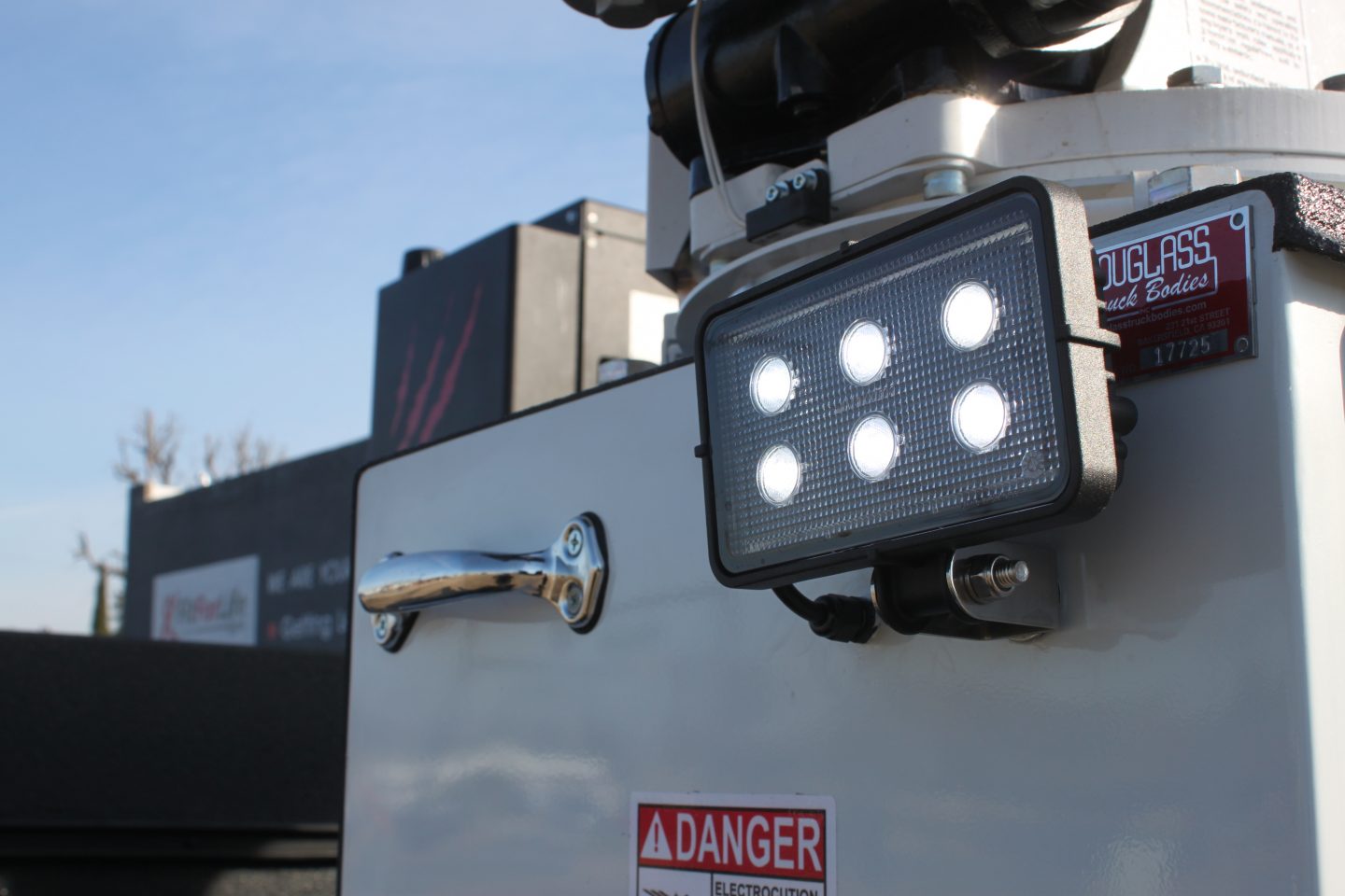 Adjustable Work Lights - Douglass Truck Bodies