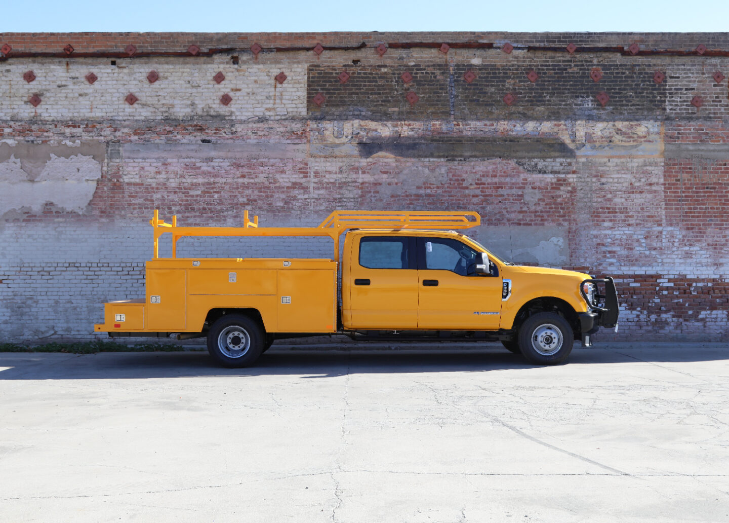 9' Douglass Service Body with Flip-Tops - Douglass Truck Bodies