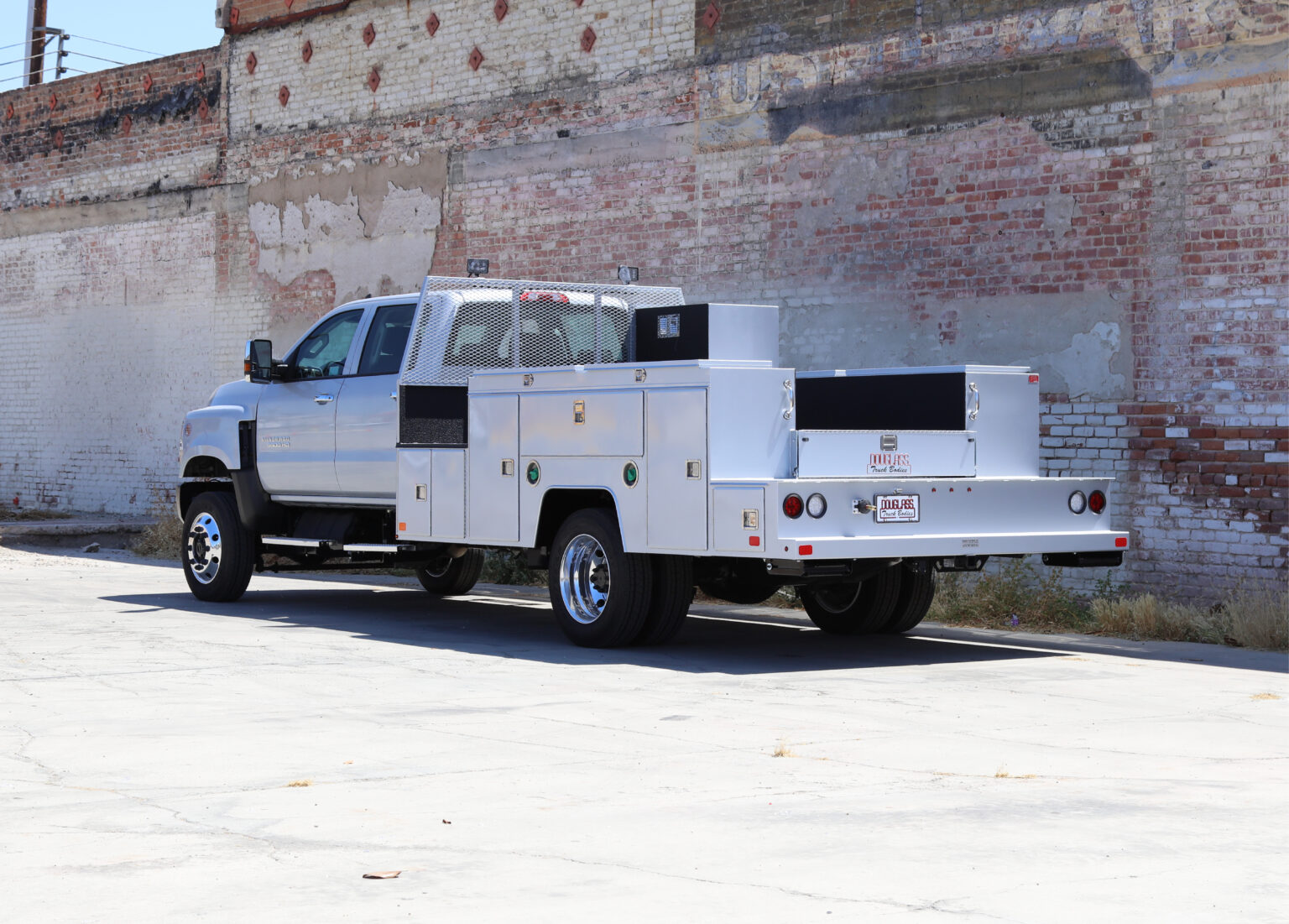 11' Custom Douglass Welding Body with Flip Tops - Douglass Truck Bodies