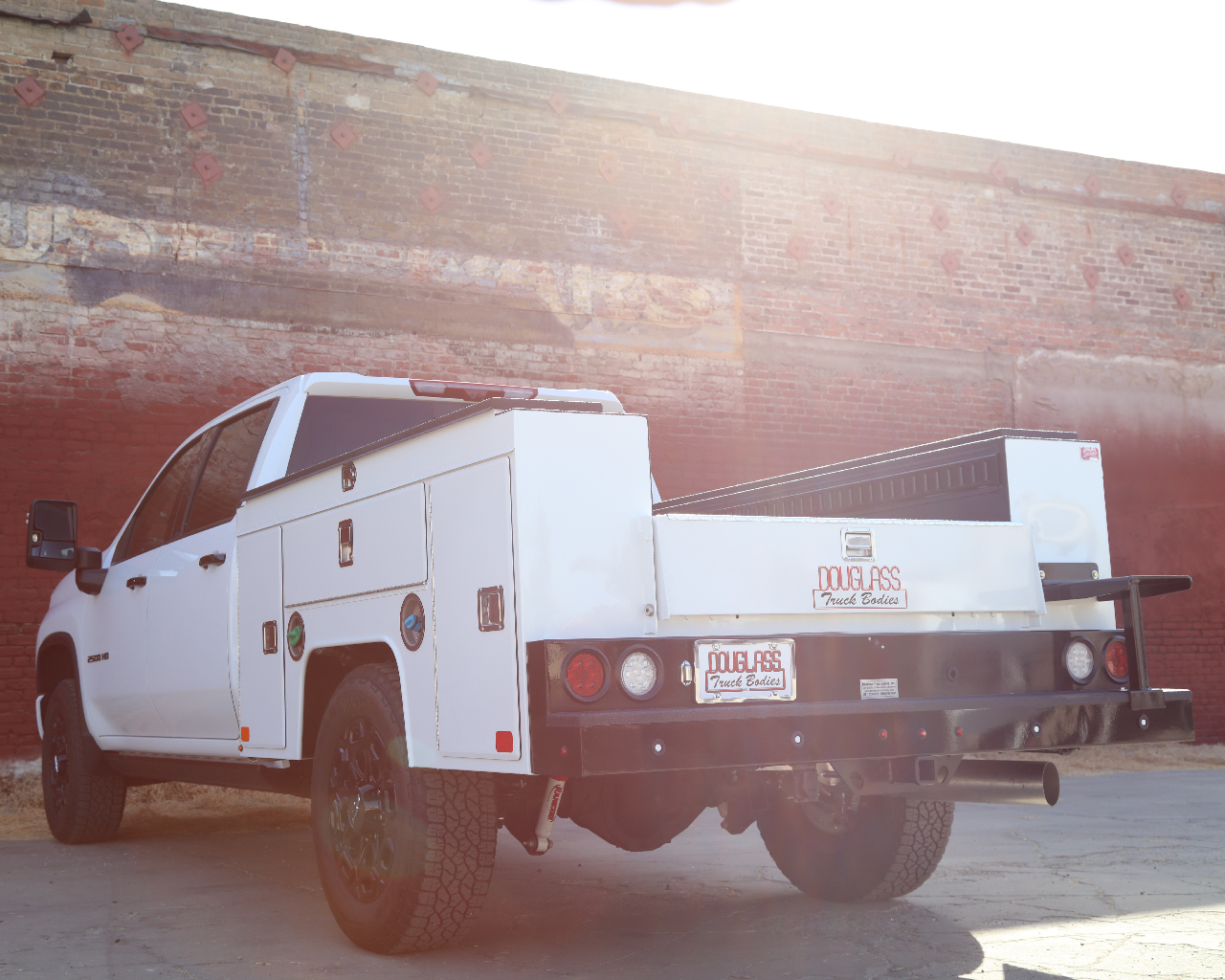 7′ Douglass Service Body w/ Flip Tops - Douglass Truck Bodies